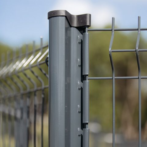 Poteau Grillage Rigide A Encoches - Grillages Brossard