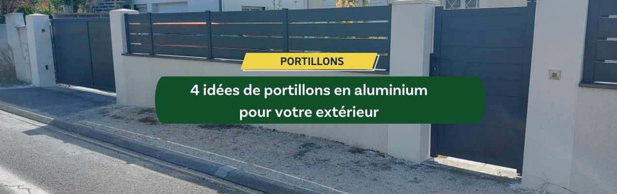 4 idées de portillons en aluminium pour votre extérieur
